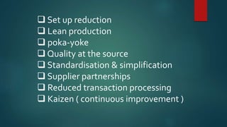 JIT- JUST IN TIME PPT | PPTX