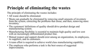 Just in time manufacturing and waste elimination | PPT