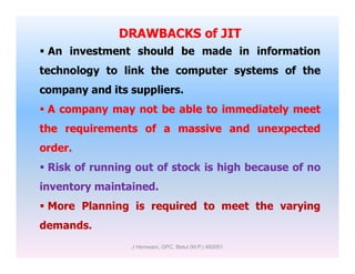 Just In Time (JIT) | PDF | Mechanical and Industrial Engineering ...