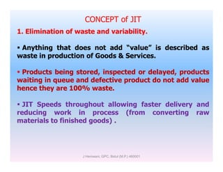 Just In Time (JIT) | PDF | Mechanical and Industrial Engineering ...
