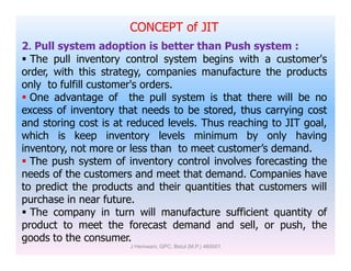 Just In Time (JIT) | PDF | Mechanical and Industrial Engineering ...