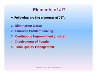 Just In Time (JIT) | PDF | Mechanical and Industrial Engineering ...