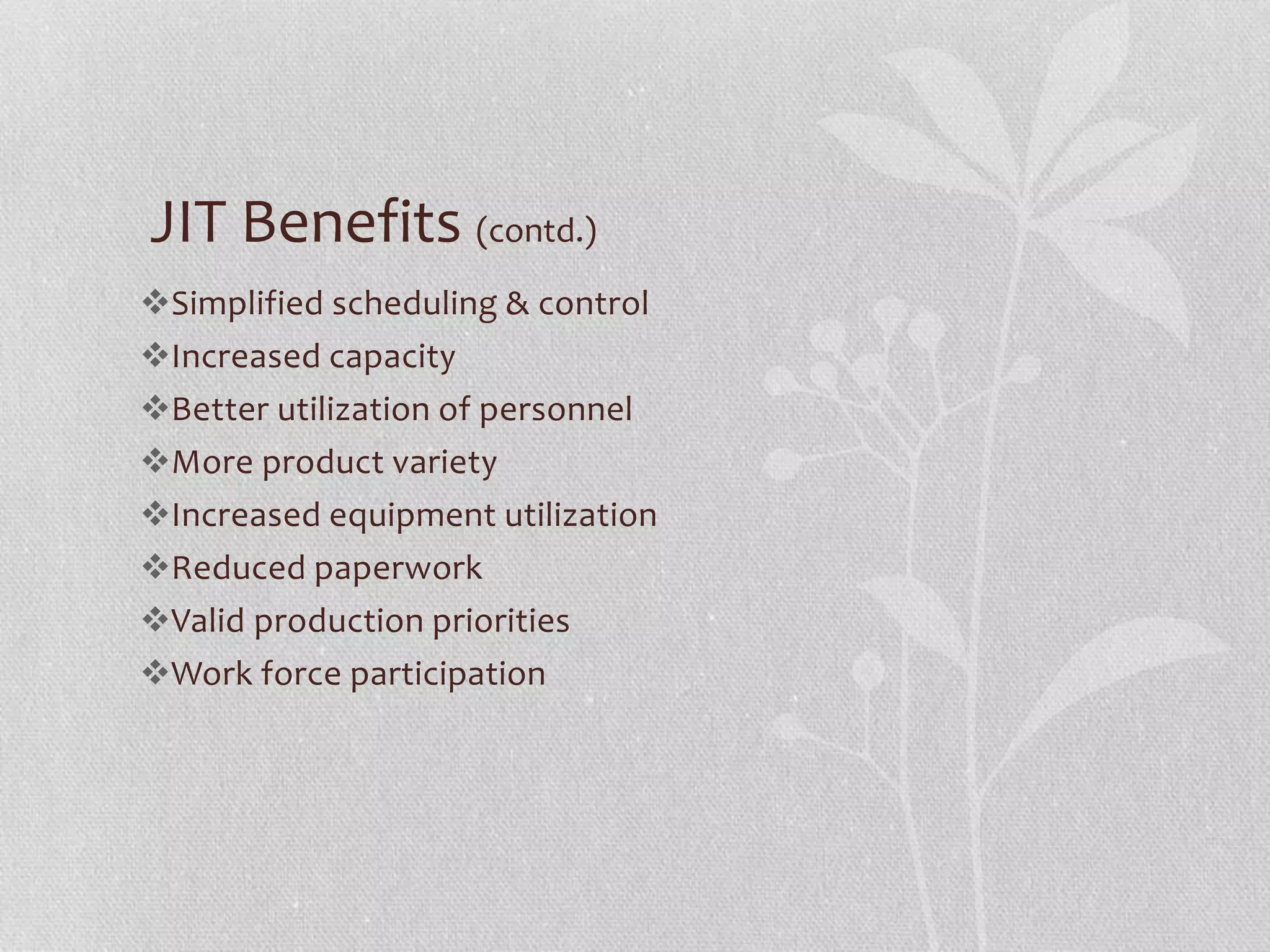 PPT ON Just in time technique (JIT) | PPTX