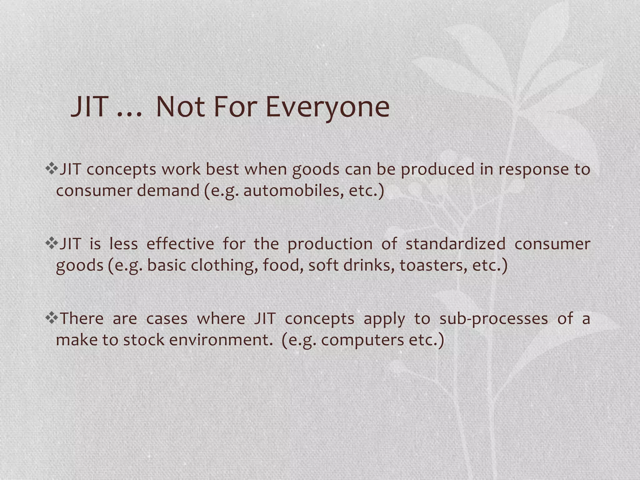 PPT ON Just in time technique (JIT) | PPTX