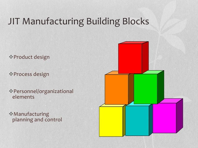 PPT ON Just in time technique (JIT) | PPTX | Mechanical and Industrial ...