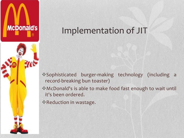 PPT ON Just in time technique (JIT) | PPTX | Mechanical and Industrial Engineering Industry ...