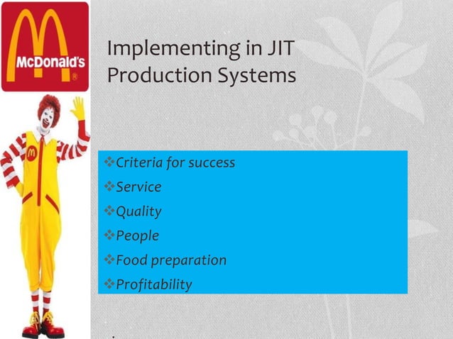 PPT ON Just in time technique (JIT) | PPTX | Mechanical and Industrial ...
