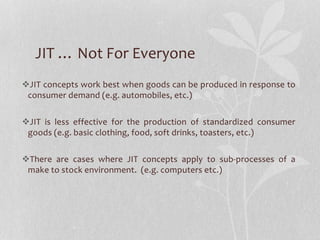 PPT ON Just in time technique (JIT) | PPTX