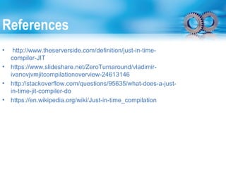 JIT Compiler | PPT