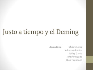 JIT Y DEMING. | PPTX
