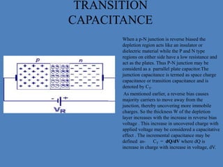 Analog Electronics ppt on Transition & diffusion capacitance by Being ...
