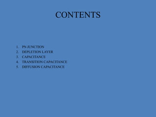 Analog Electronics ppt on Transition & diffusion capacitance by Being ...