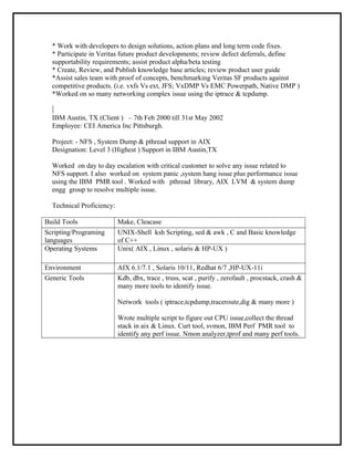 Jitendra mohan resume | DOC | Operating Systems | Computer Software and ...