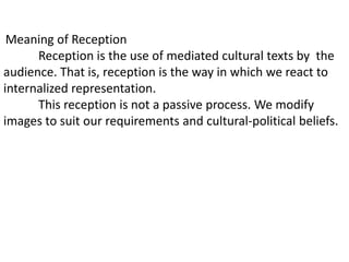 Audience/ Reception Studies | PPT