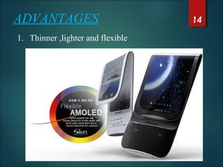 presentation on AMOLED(active matrix organic LED) by jitendra suthar | PPT