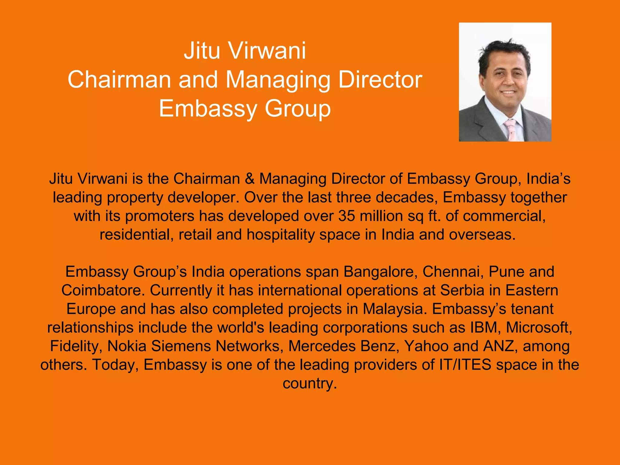Jitendra Virwani | PPT