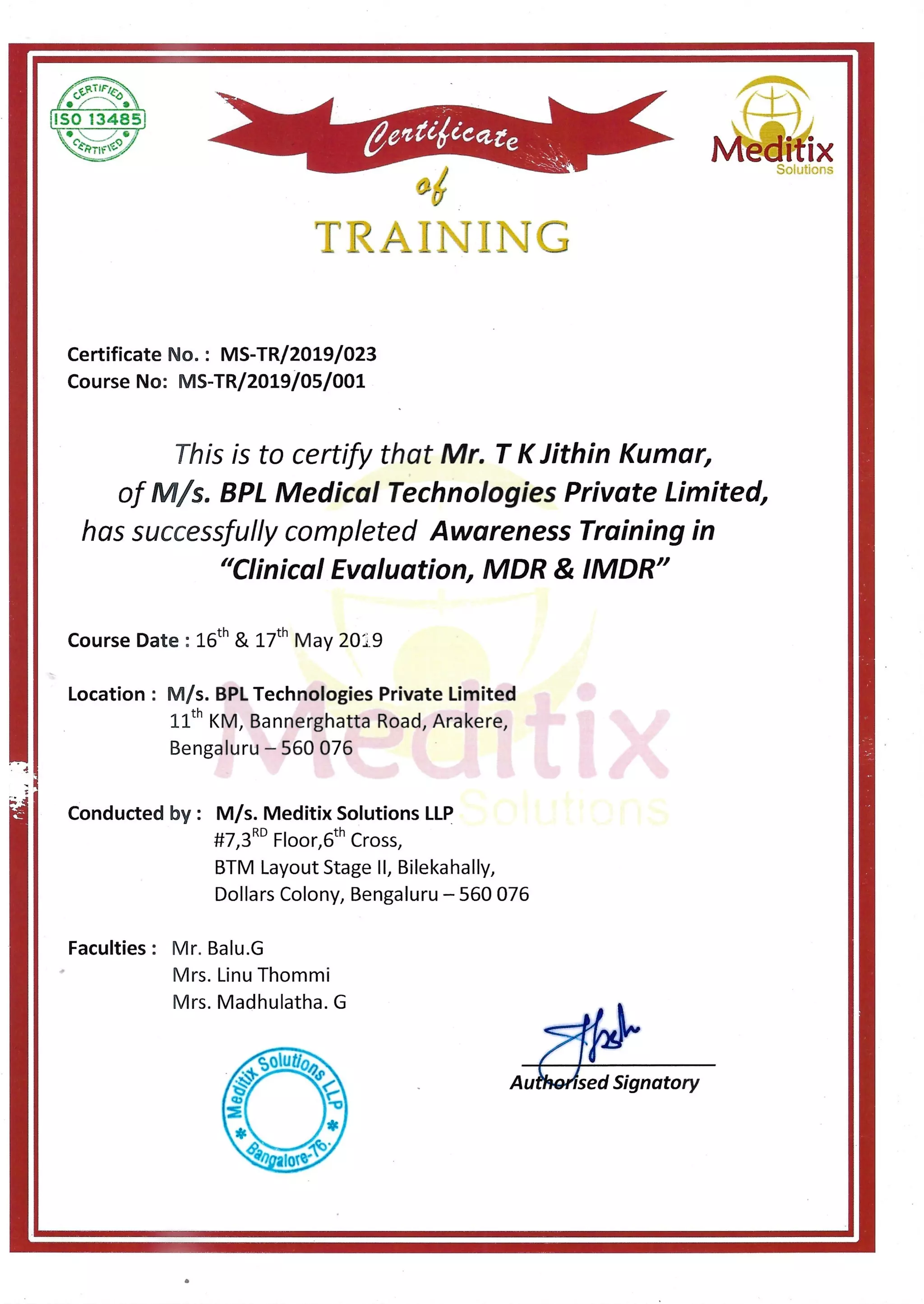 Awareness Training in " Clinical Evaluation, MDR & IMDR" | PDF