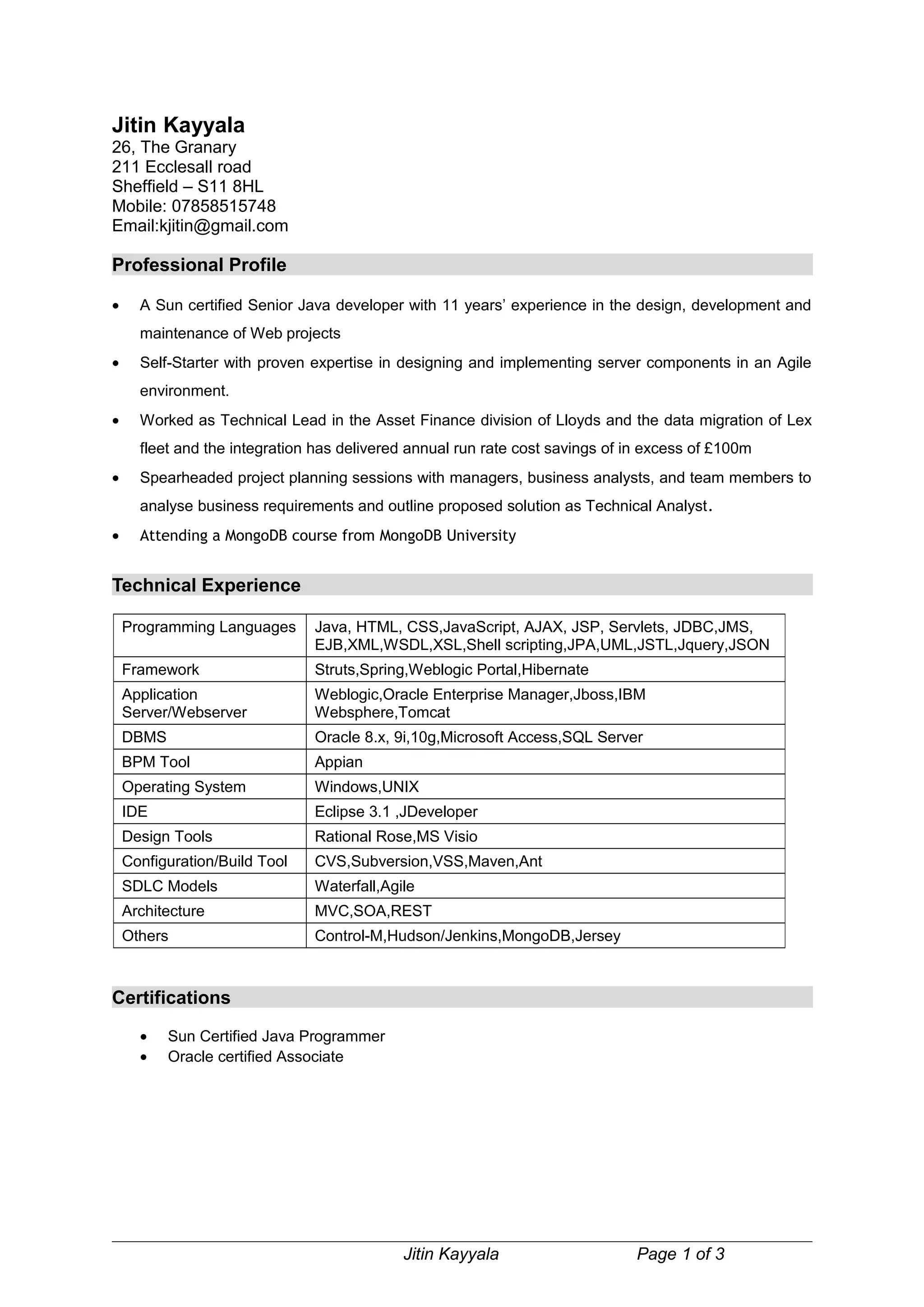 Jitin kayyala | DOC | Web Development | Internet