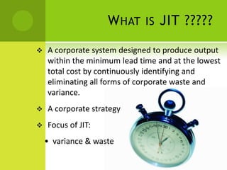 Jit in mc donald's | PPTX