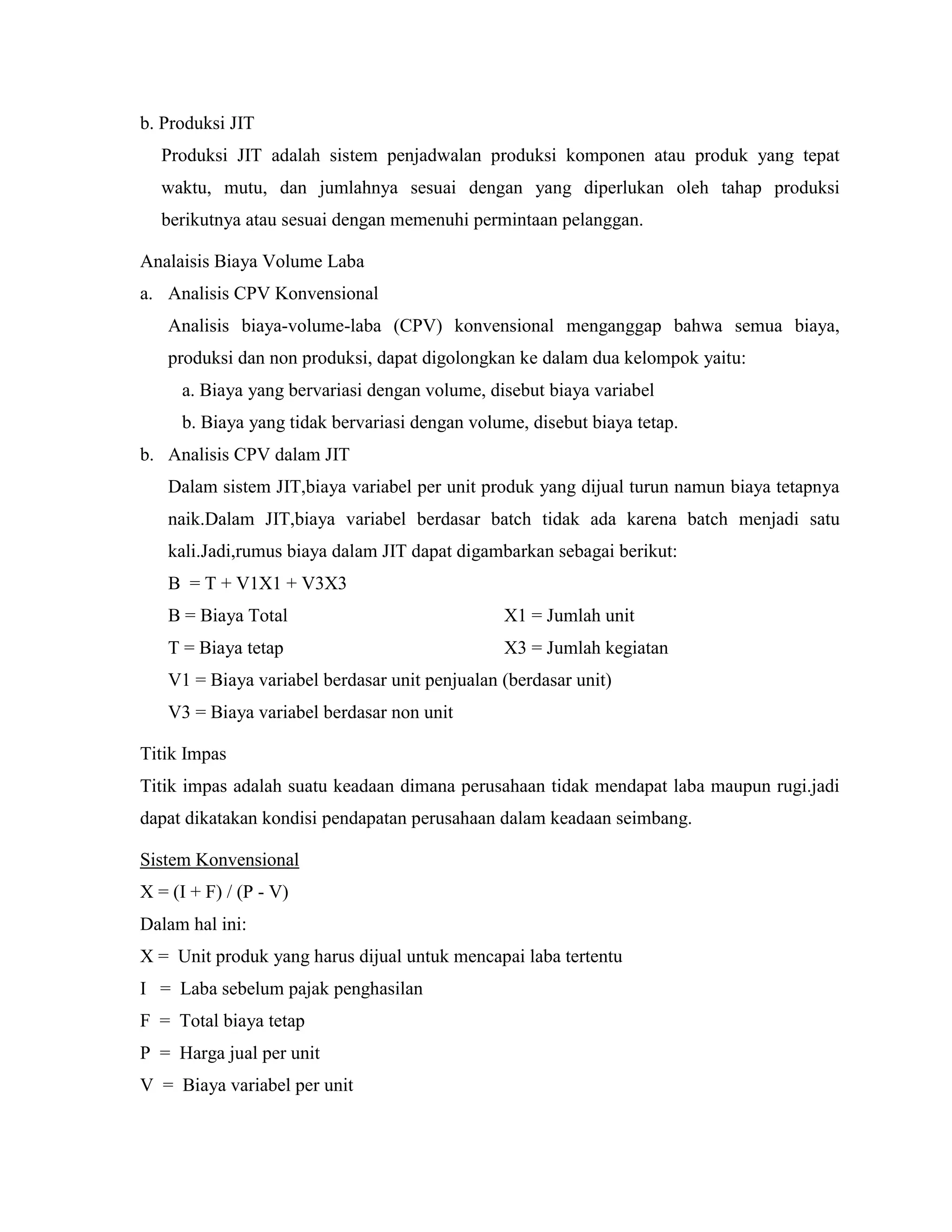 Just In Time dan Sistem Kanban | DOCX