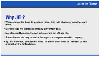 JUST IN TIME PRESENTATION (JIT) | PPT