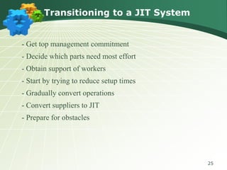 Just In Time production system | PPT