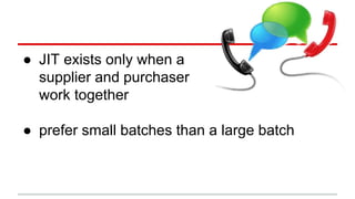 JIT Scheduling + Kanban + JIT Services | PPTX