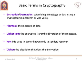 Cryptography and Information Security | PPTX