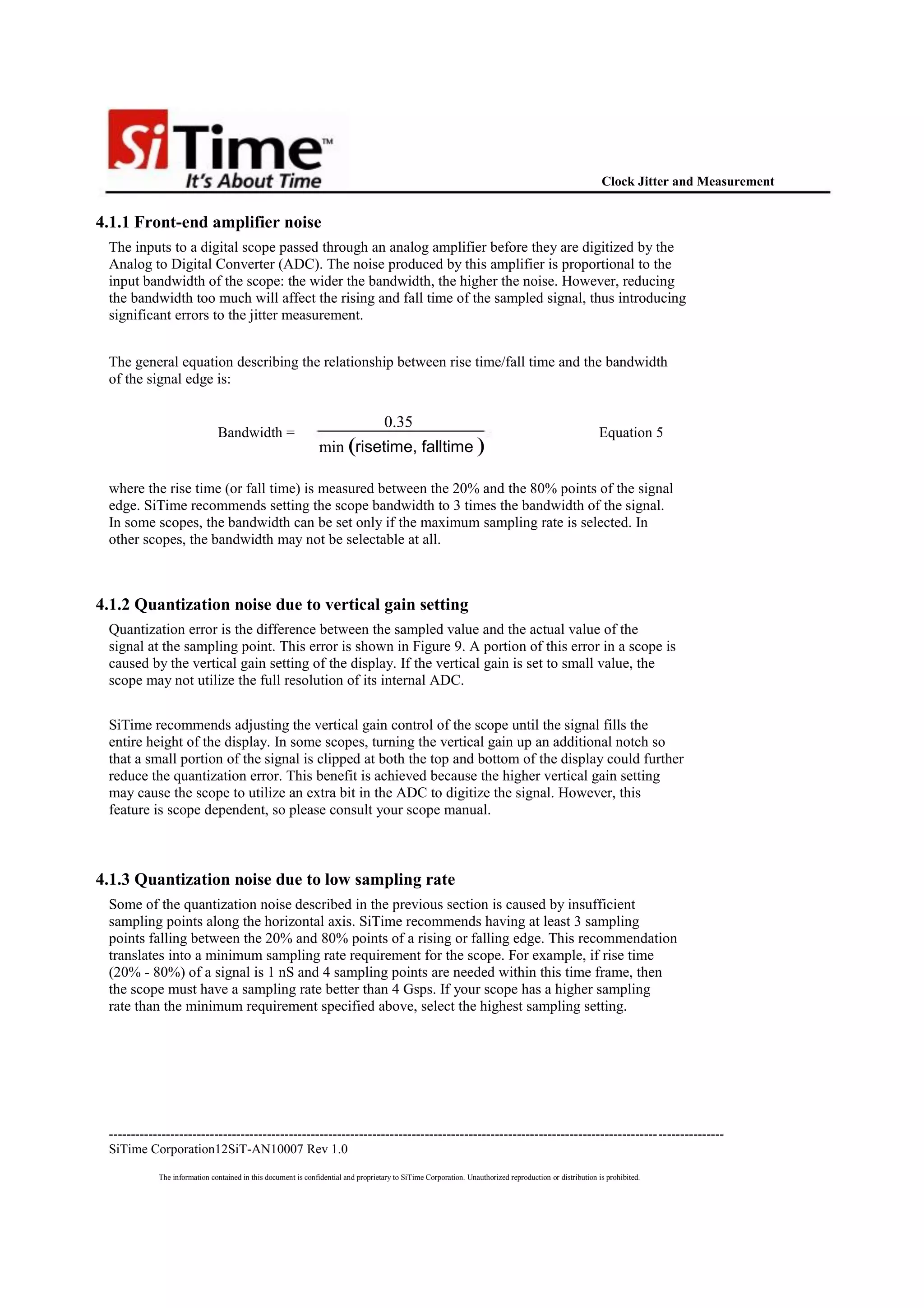 Clock Jitter and Measurement | PDF | Physics | Science
