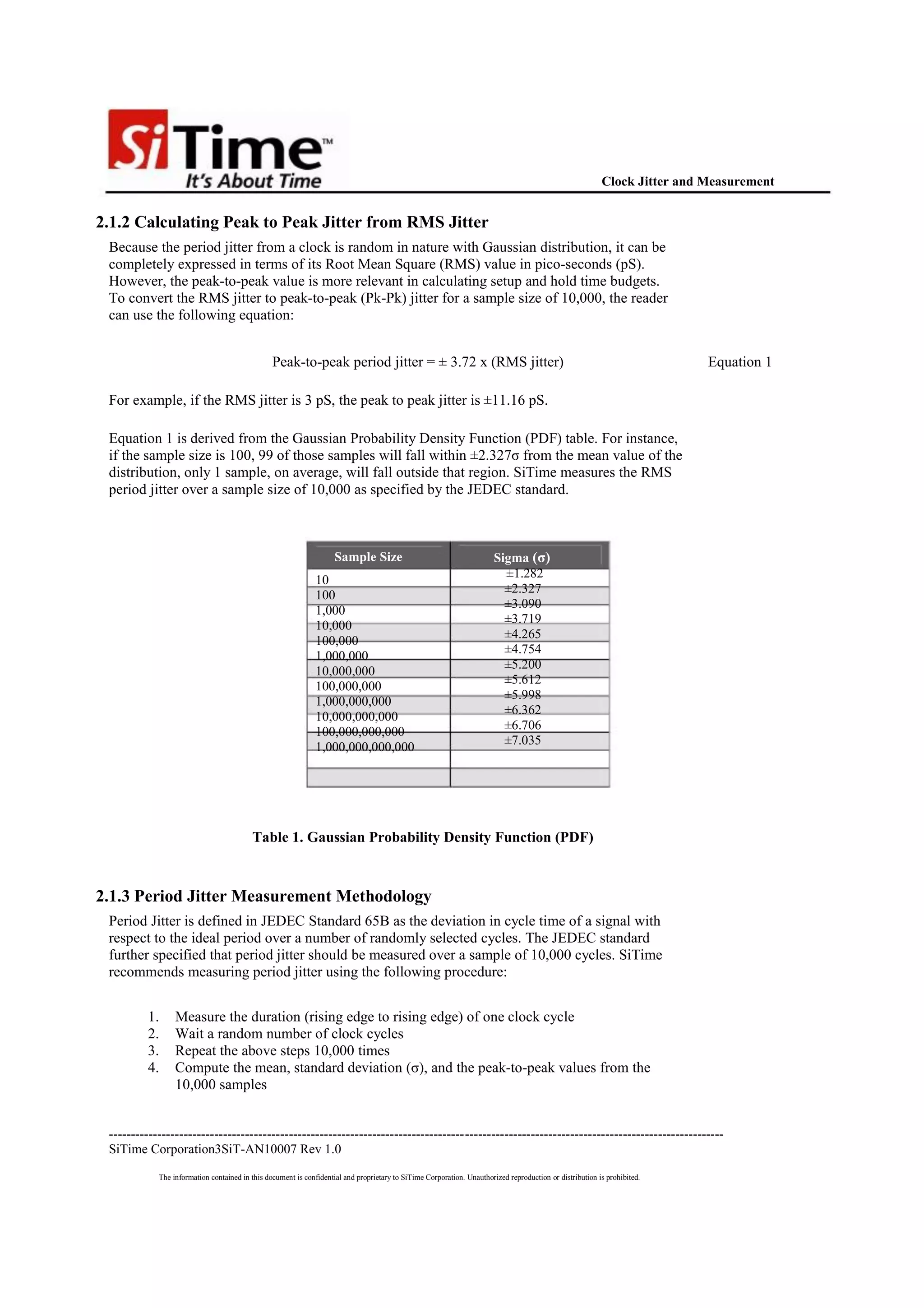 Clock Jitter and Measurement | PDF | Physics | Science
