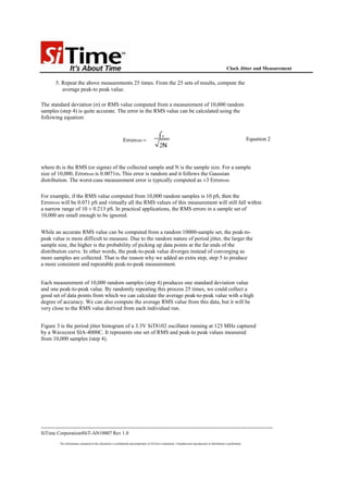 Clock Jitter and Measurement | PDF | Physics | Science