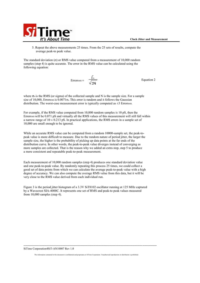 Clock Jitter and Measurement | PDF | Physics | Science
