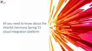 Jitterbit Harmony Spring’15 cloud integration platform | PPT