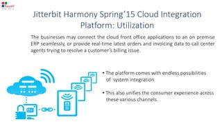 Jitterbit Harmony Spring’15 cloud integration platform | PPT