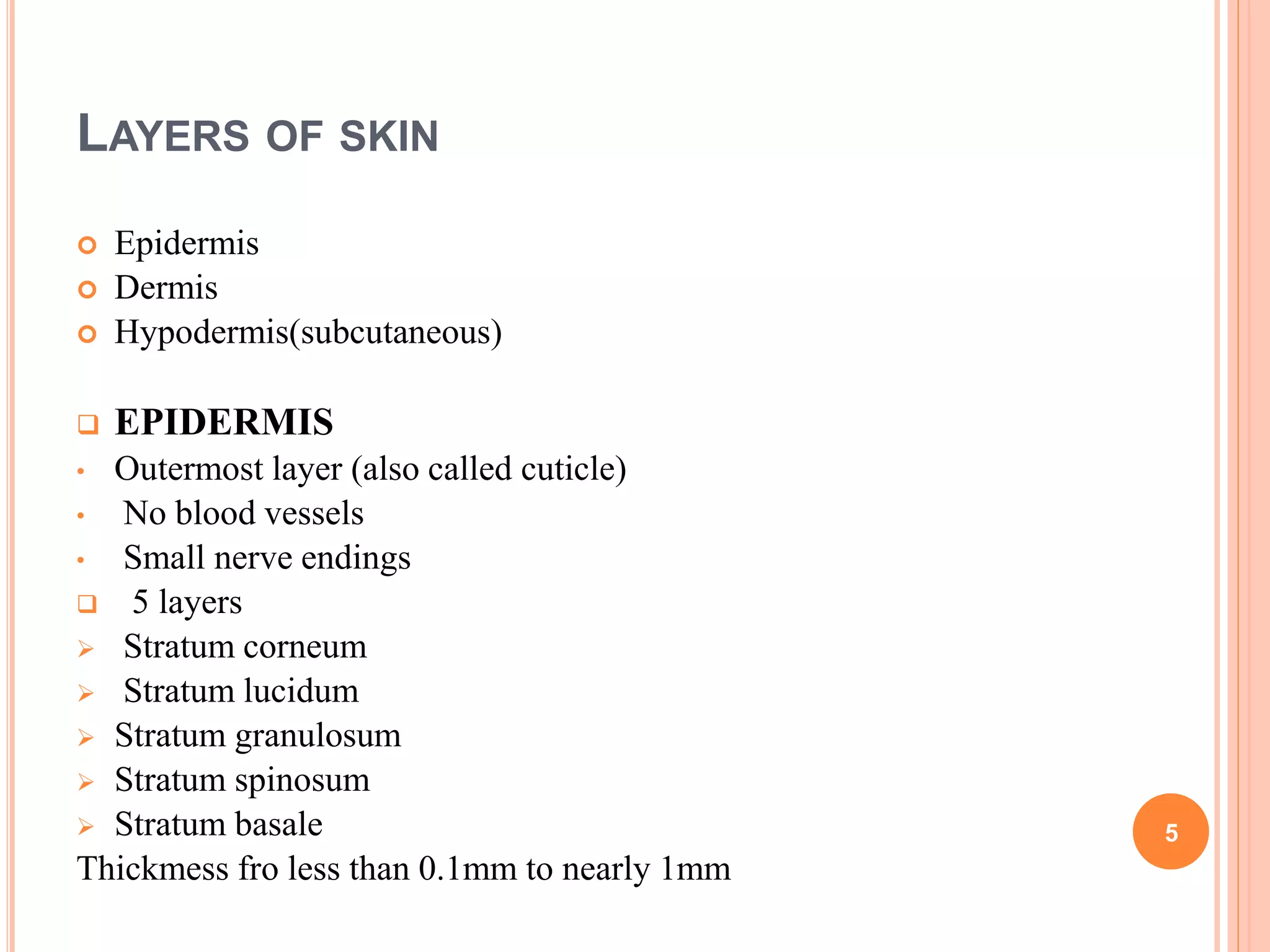 Skin structure and Barriers | PPTX