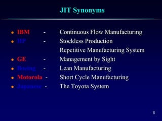 Jit (us), kanban, lean | PPTX