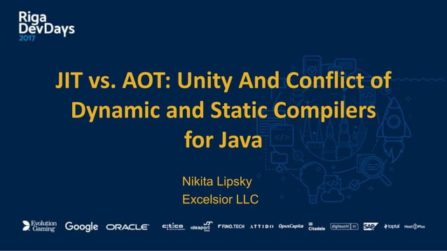 JIT vs. AOT: Unity And Conflict of Dynamic and Static Compilers | PPT