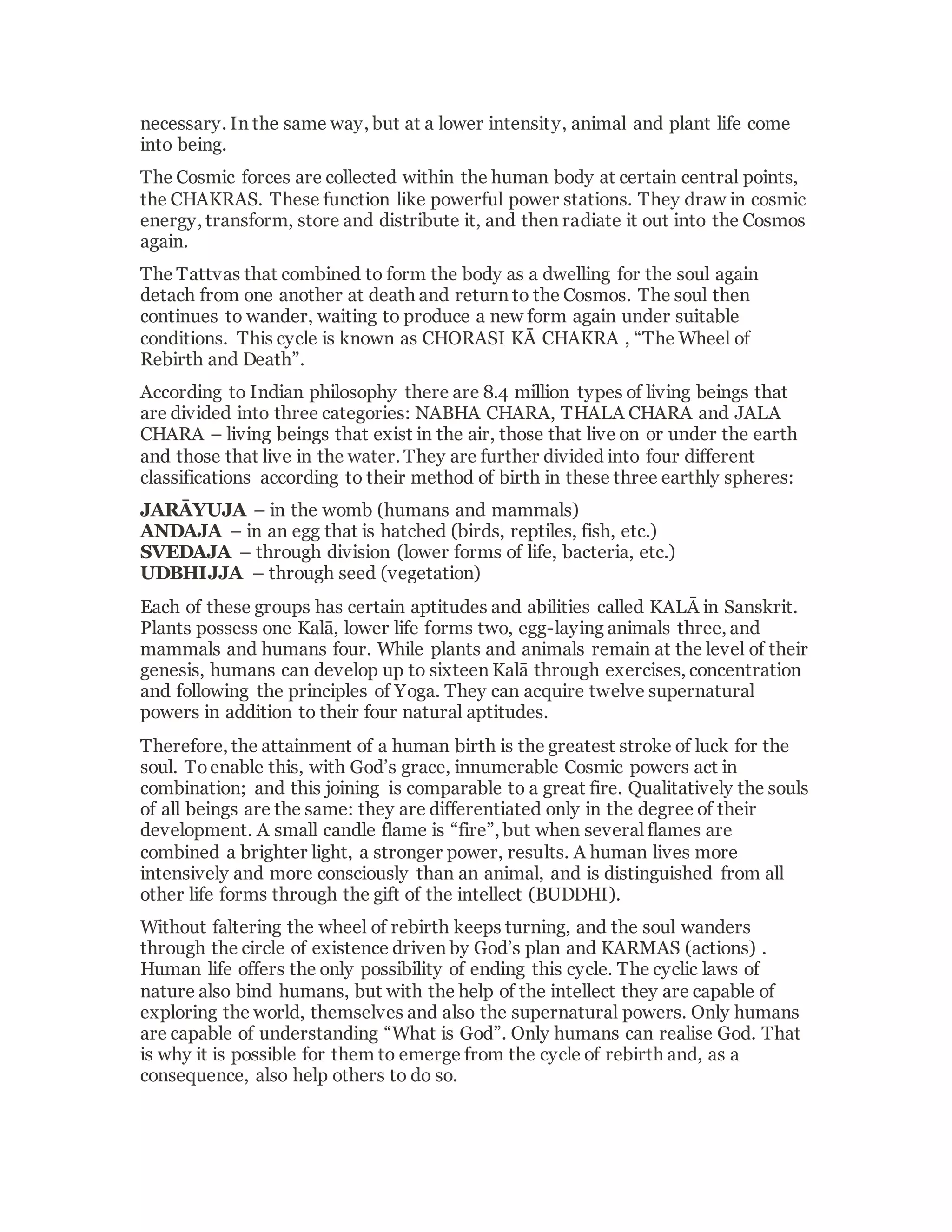 Jivatma, atma, paramatma chakras.net | DOCX