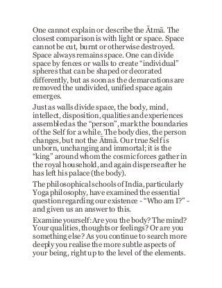 Jivatma, atma, paramatma chakras.net | PDF