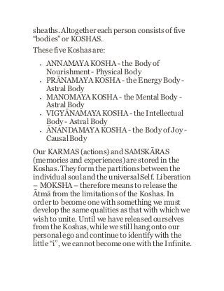 Jivatma, atma, paramatma chakras.net | PDF