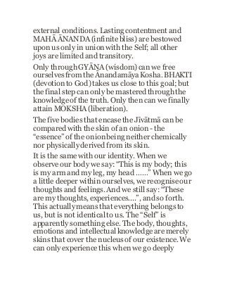 Jivatma, atma, paramatma chakras.net | PDF