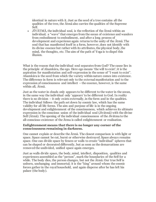 Jivatma, atma, paramatma chakras.net | PDF