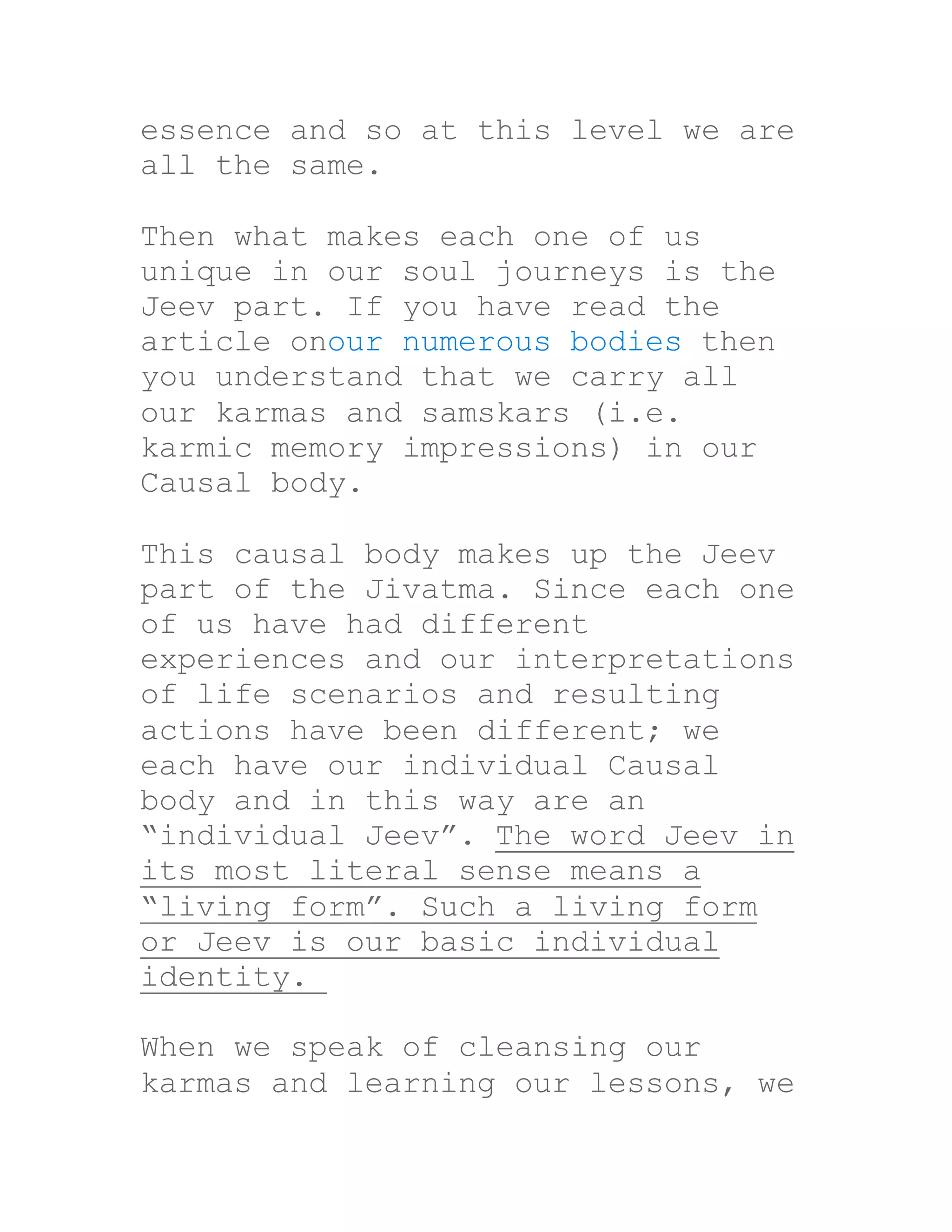 Jivatma ( individual soul ). | DOCX