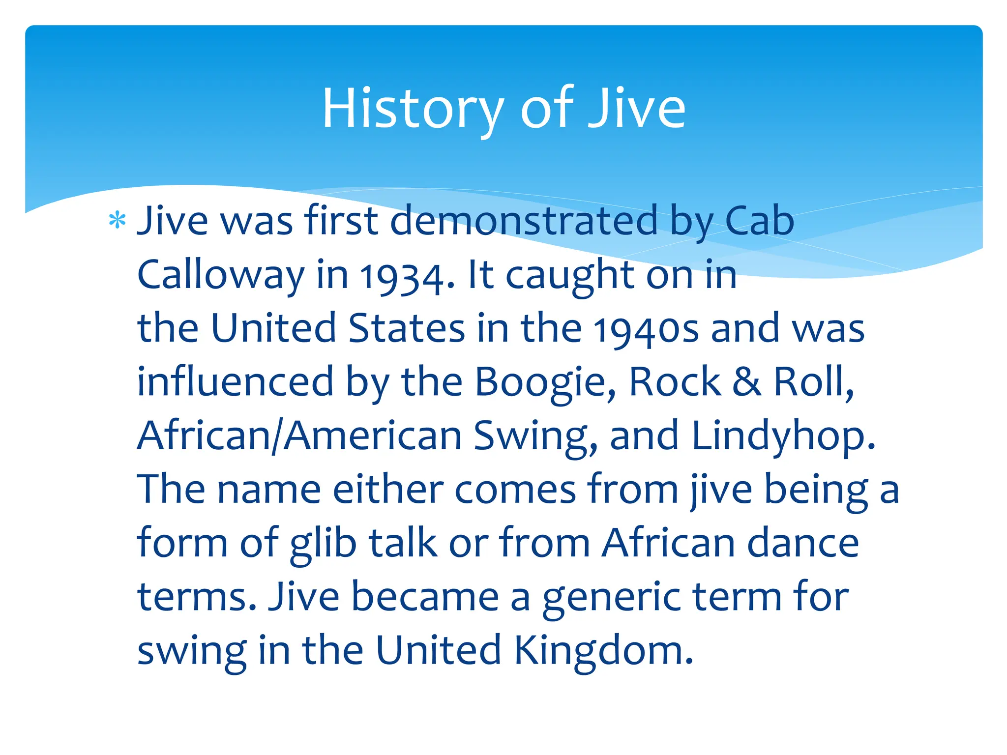 The History and Characteristics of Jive .pptx