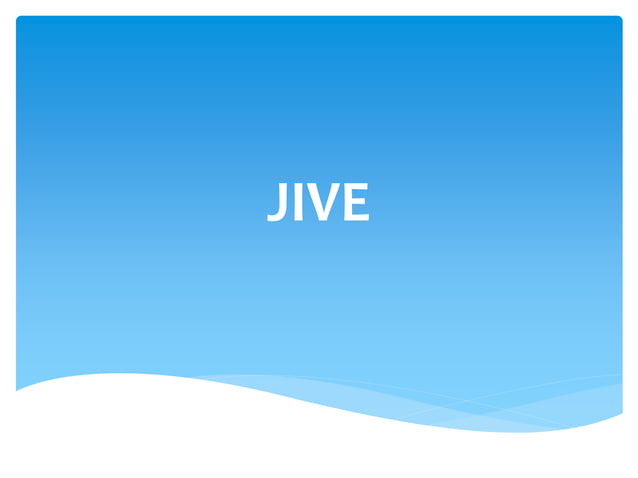 The History and Characteristics of Jive .pptx