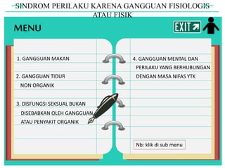 keperawatan jiwa sindrome prilaku | PPT