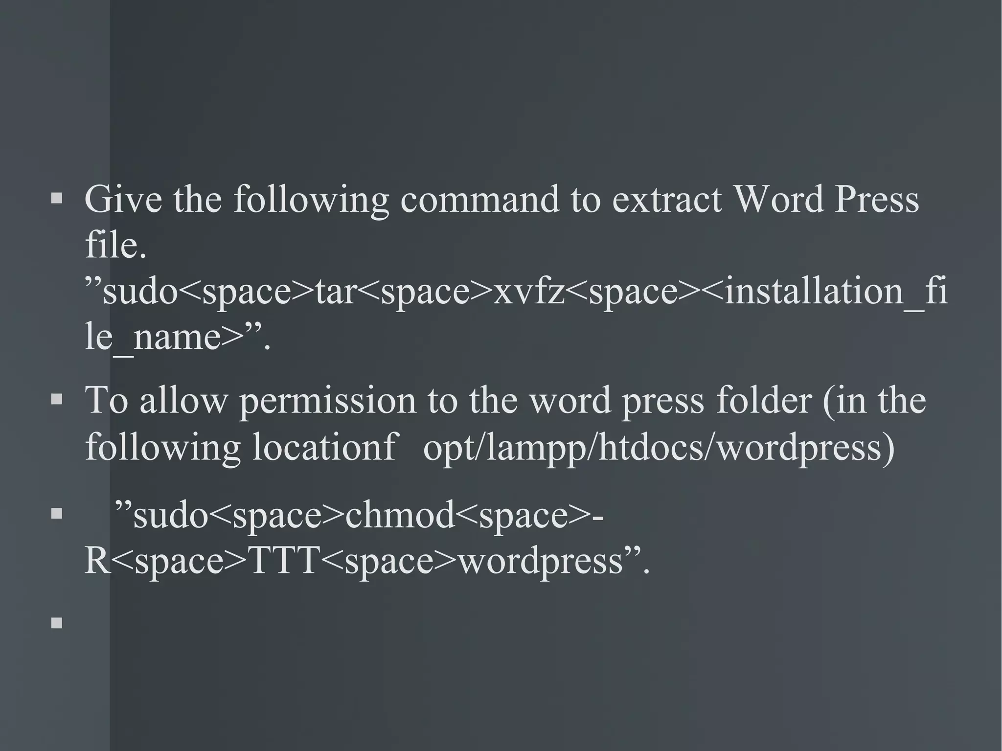 Installation Xampp Ppt