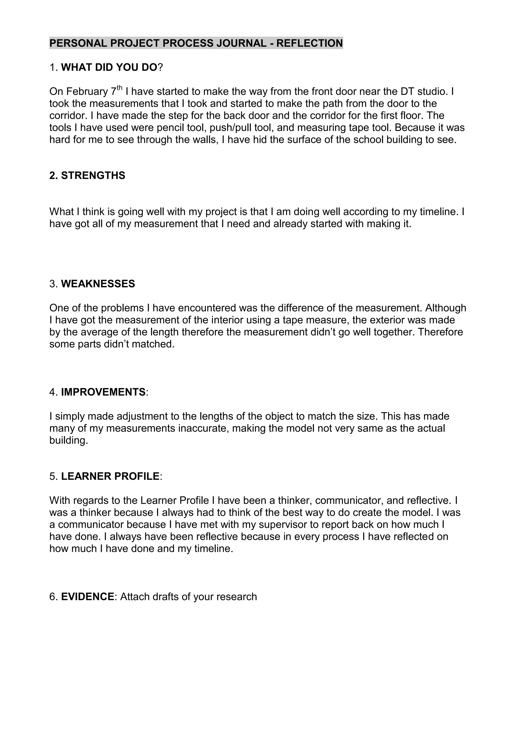 Ji yoon 10-11 process journal reflection - general - feb 7th | DOCX | 3 ...