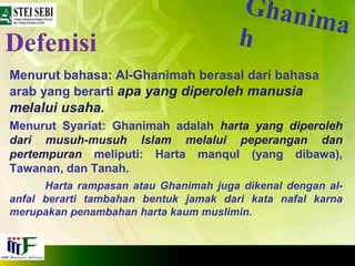 Jizyah, ghanimah, dan fa'i | PPTX