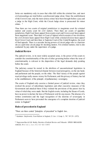 Legal System of England | DOCX